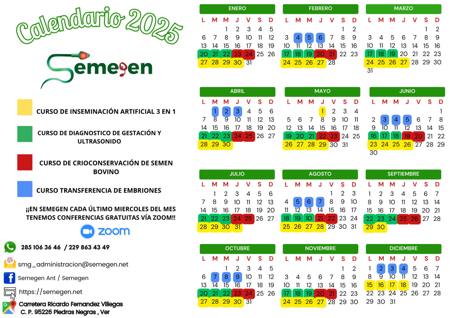 Semegen – Servicio de Mejoramiento Genético SEMEGEN – Capacitación y entrenamiento en técnicas ...